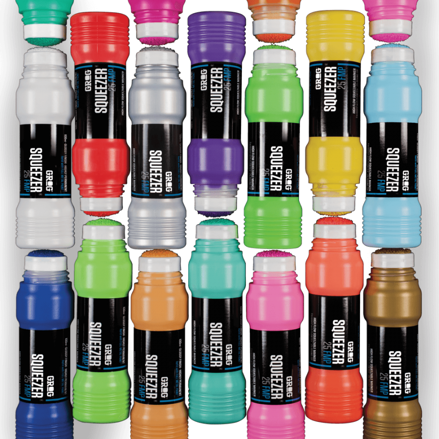 GROG® – Squeezer 25 FMP – High Flow Squeezable Paint Marker