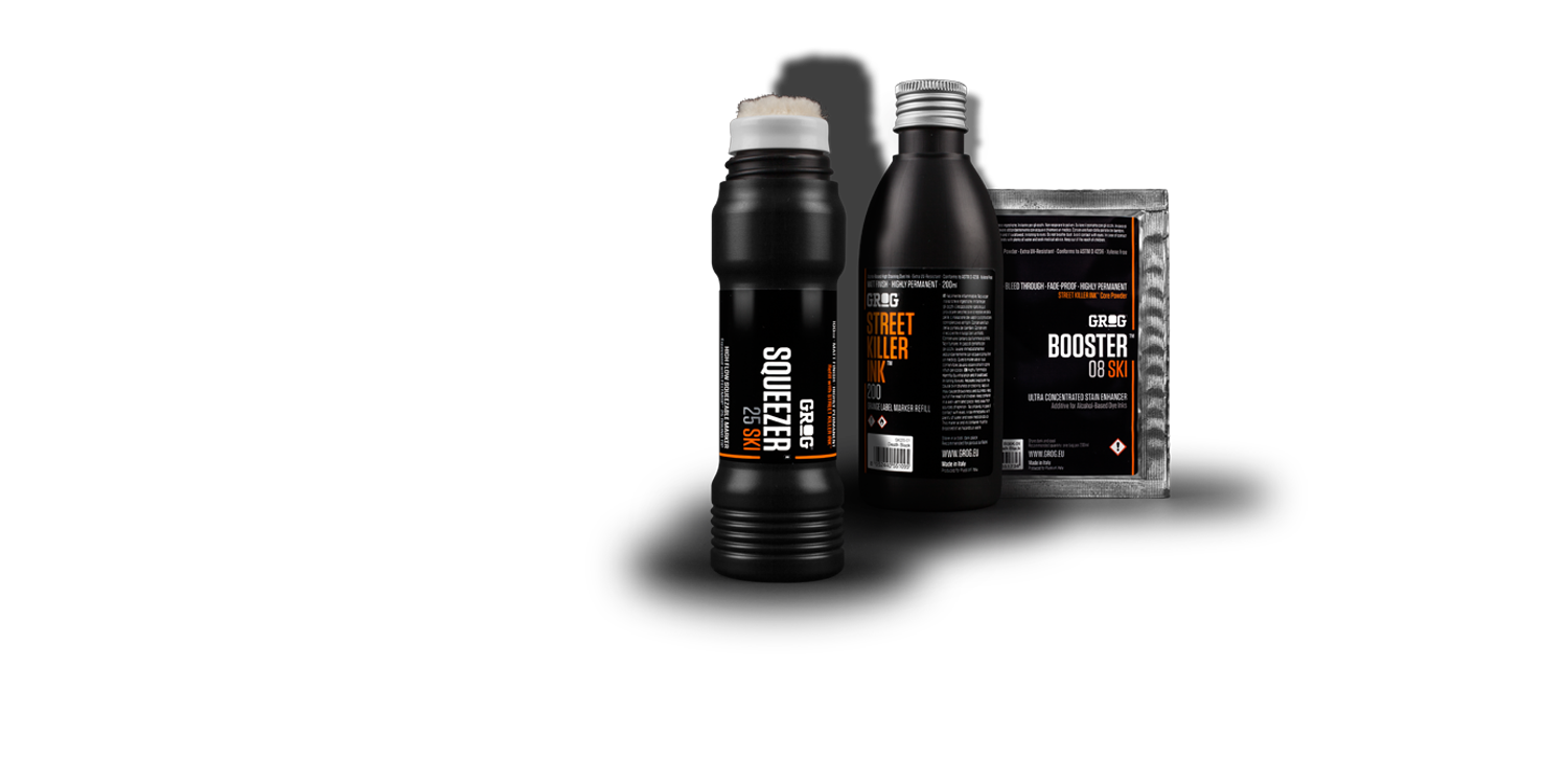 GROG® – Street Killer Ink Line – Matt Finish & Super Permanent